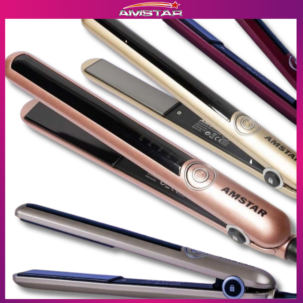 Amstar 46W Pro Straightener – Ceramic Plates & 5 Heat Settings – Amstar PH